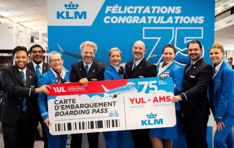 ADM souligne les 75 ans de présence de KLM à YUL